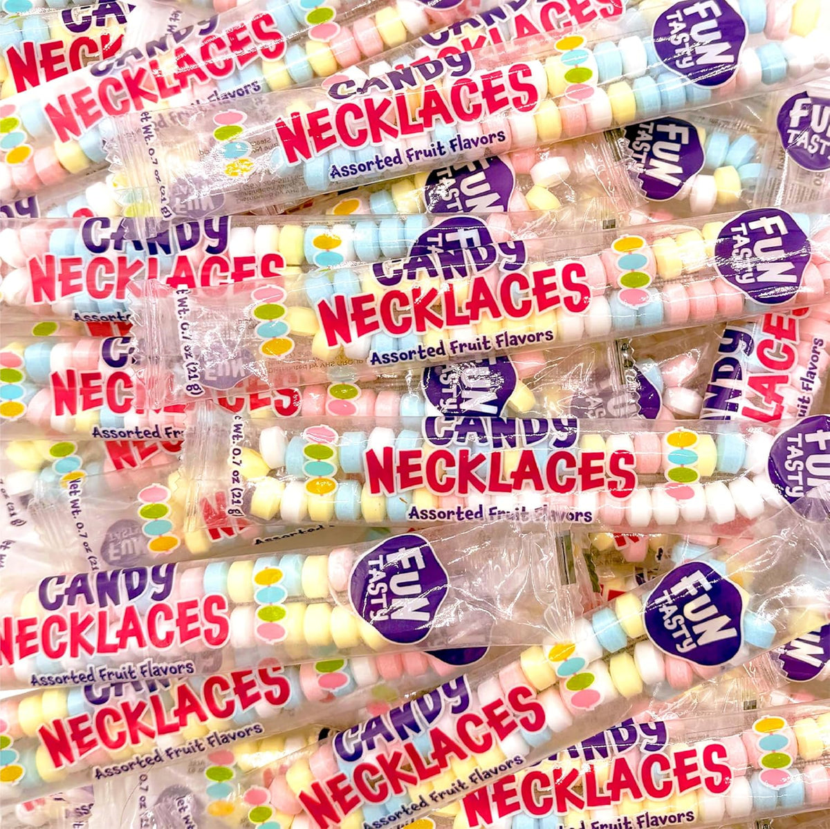 Funtasty Candy Necklaces - 21 Ounce Bag (28 Count) - Party Favors - Fr