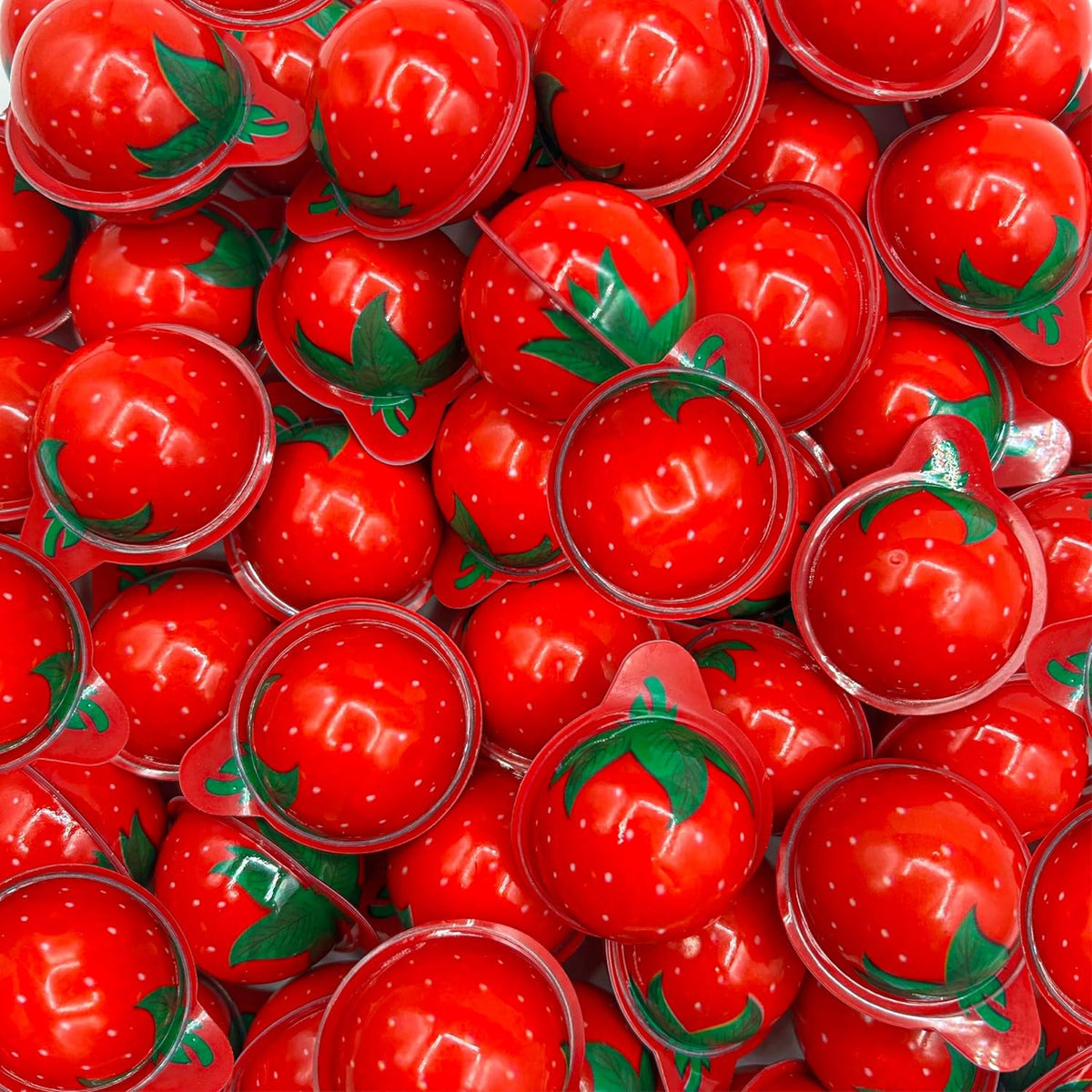 Strawberry Gummy Balls - 19 Ounce Jar (30 Count) - Jelly Filled Gummie ...